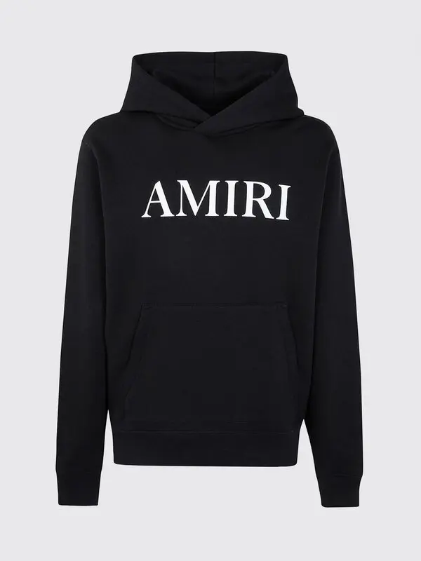 Amiri Relaxed Fit Cotton Hoodie With Contrast Logo