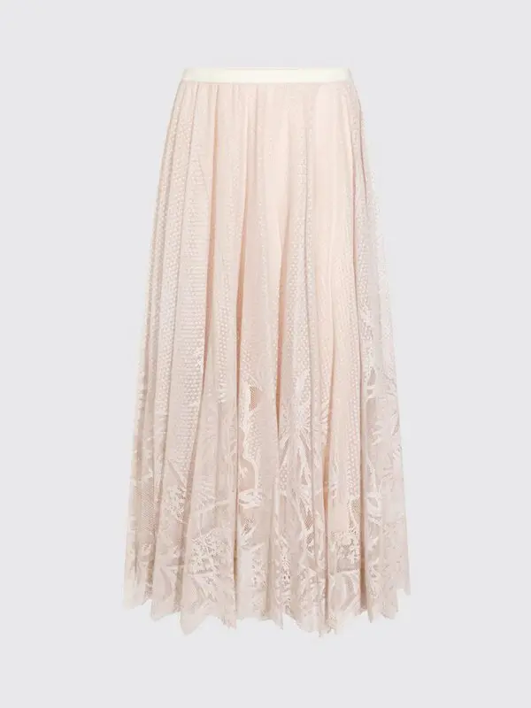 Fabiana Filippi High-waisted Lace Midi Skirt