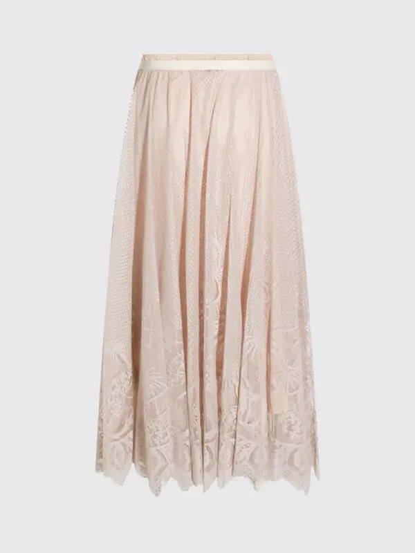Fabiana Filippi High-waisted Lace Midi Skirt