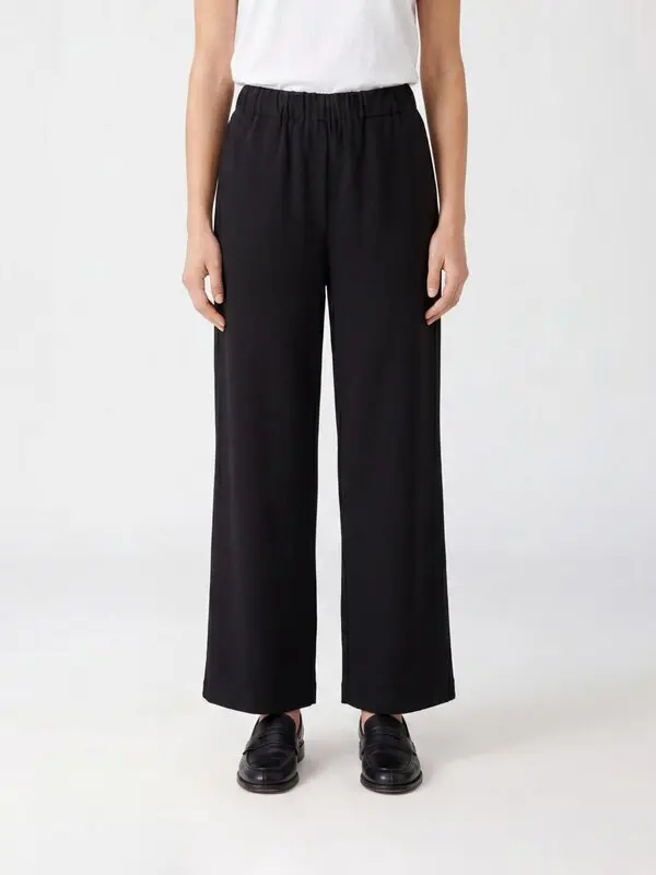 Fabiana Filippi High-waisted Palazzo Trousers With Monili Embellishment - Blue