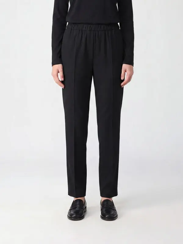Fabiana Filippi Slim Fit Wool Blend Skinny Trousers With Monile Detail - Blue