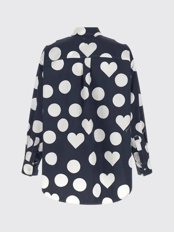 Jacquemus Camargue Polka Dot Print Long-sleeved Cotton Shirt
