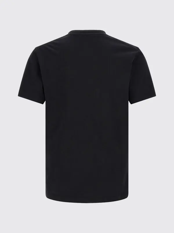 Dsquared2 Slim Fit Short-sleeved Cotton T-shirt With Printed Logo - Black