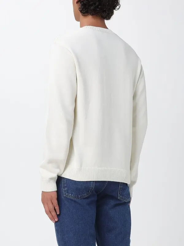 Carhartt Work In Progress All-over Jacquard Logo Cotton Crewneck Jumper - White