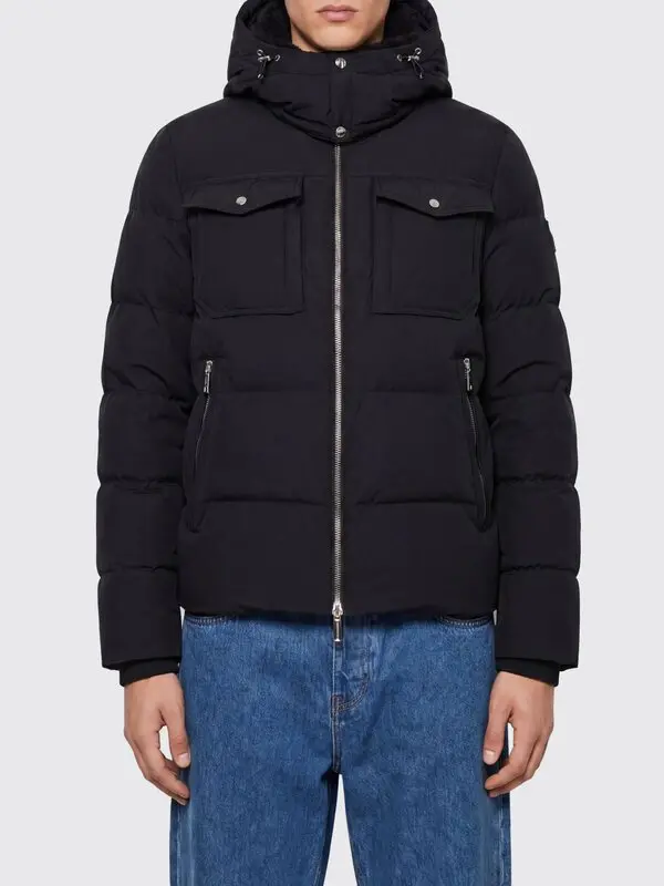 MOORER Alarick Wool And Cashmere Down Jacket With Detachable Hood - Black