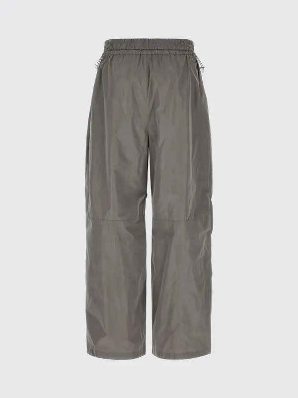 Alexander Wang High-waisted Wide-leg Joggers In Technical Fabric - Grey