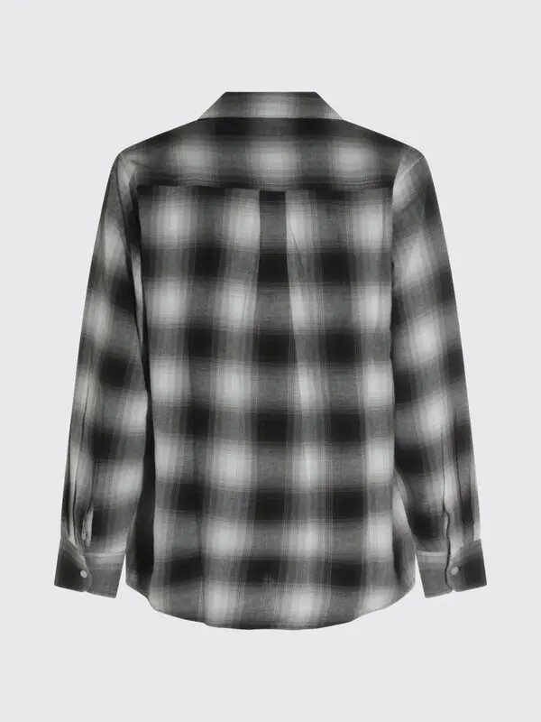 Carhartt Work In Progress Check Cotton Shirt With Cuban Collar - Black