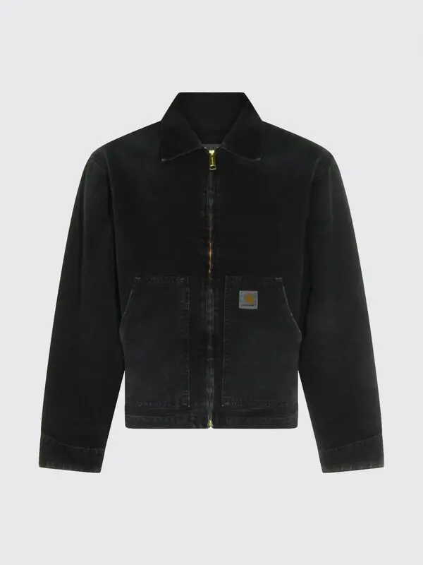 Carhartt Work In Progress Og Arcan Cotton Zip-up Shirt Jacket With Patch Pockets - Grey