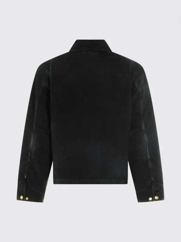 Carhartt Work In Progress Og Arcan Cotton Zip-up Shirt Jacket With Patch Pockets - Grey