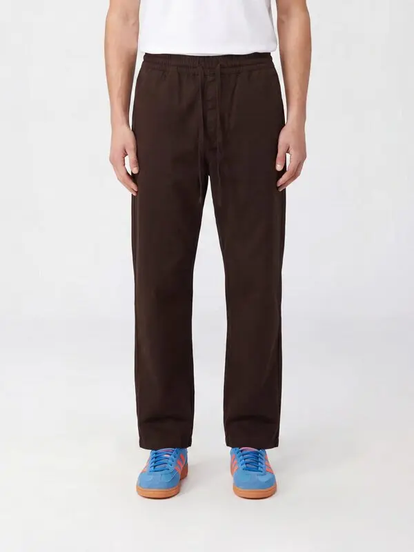 Carhartt Work In Progress Floyde Stretch-cotton Drawstring Joggers - Brown