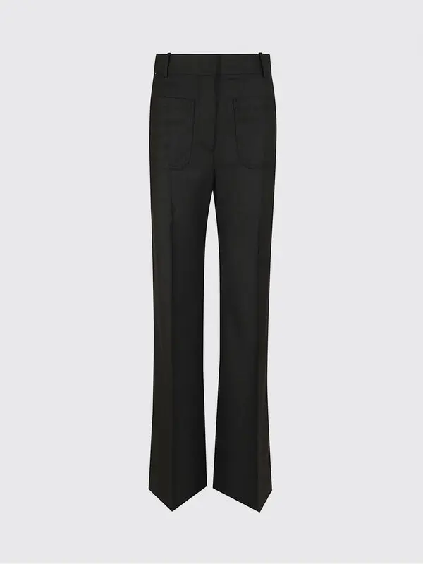 Victoria Beckham Alina High-waisted Wide-leg Wool-blend Trousers