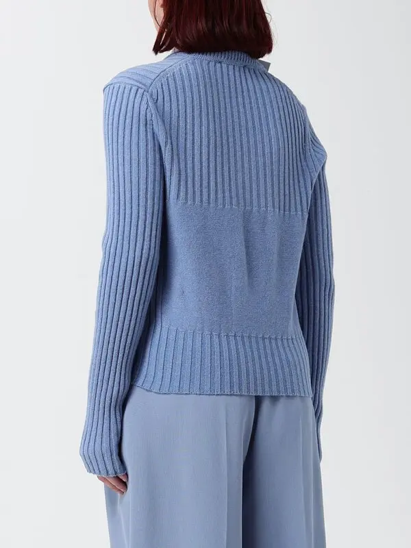 Victoria Beckham Ribbed Wool And Cashmere Zip Cardigan - Ocean