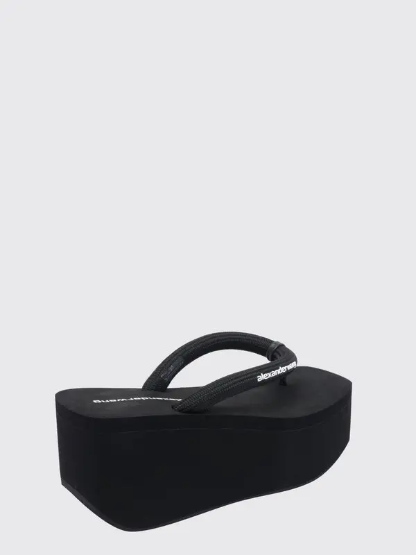 Alexander Wang Jenna Mesh Thong Wedge Platform Sandals