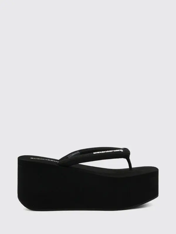 Alexander Wang Jenna Platform Thong Sandals - Black