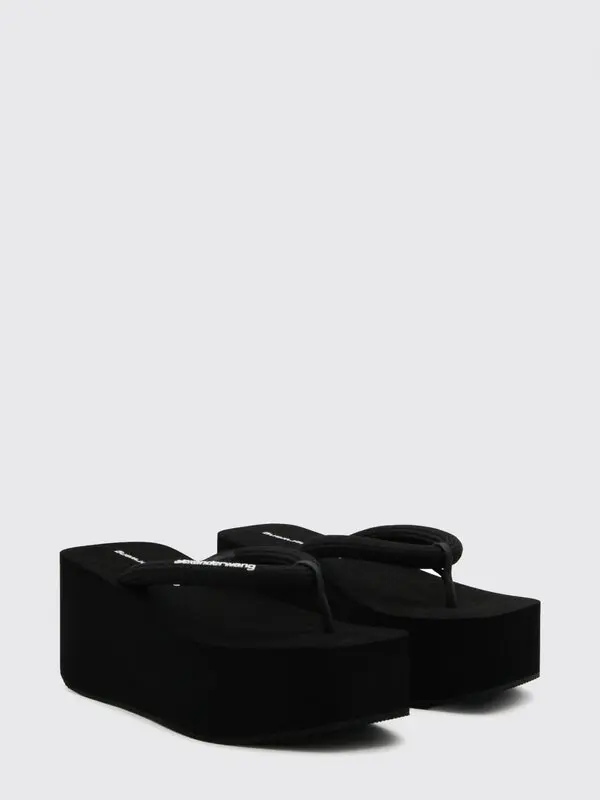 Alexander Wang Jenna Platform Thong Sandals - Black