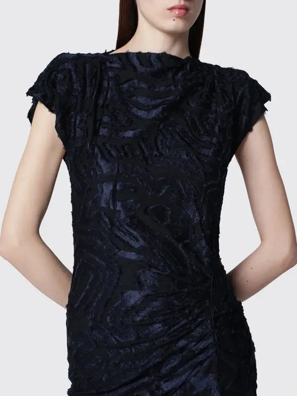 Isabel Marant Étoile Padded-shoulder Midi Sheath Dress