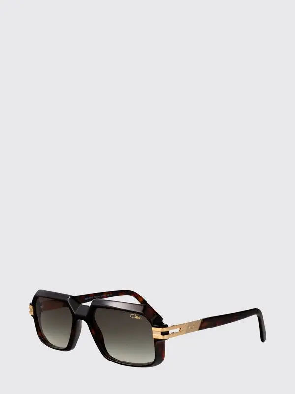 Cazal Rectangular Aviator Acetate Sunglasses With Dark Lenses