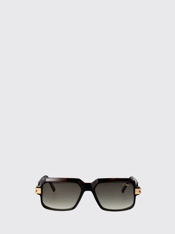 Cazal Rectangular Aviator Acetate Sunglasses With Dark Lenses