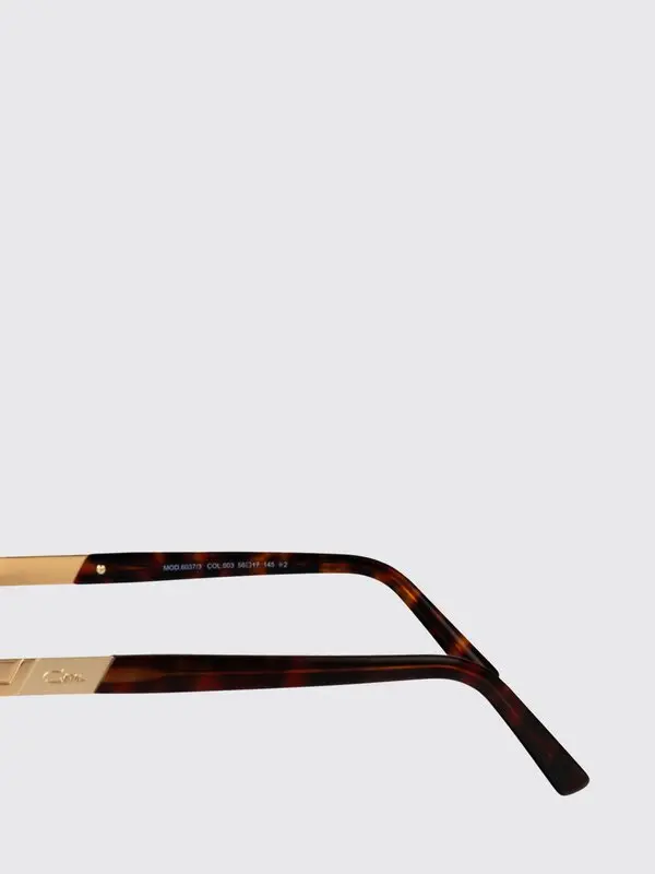 Cazal Rectangular Aviator Acetate Sunglasses With Dark Lenses