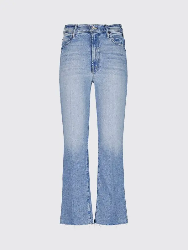 MOTHER The Hustler Ankle Fray High-waisted Cropped Flare Jeans