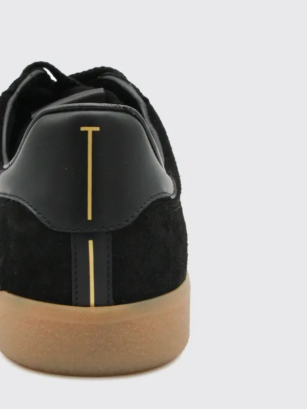 TOM FORD Suede Bovine Leather Low Top Sneakers With Rear Logo - Black