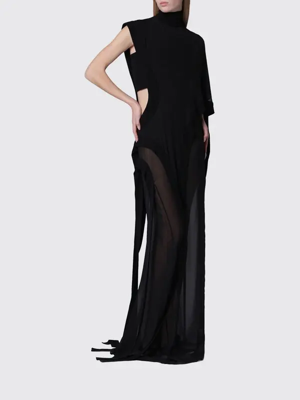 FRANCESCO MURANO One-shoulder Silk Evening Gown With Turtleneck