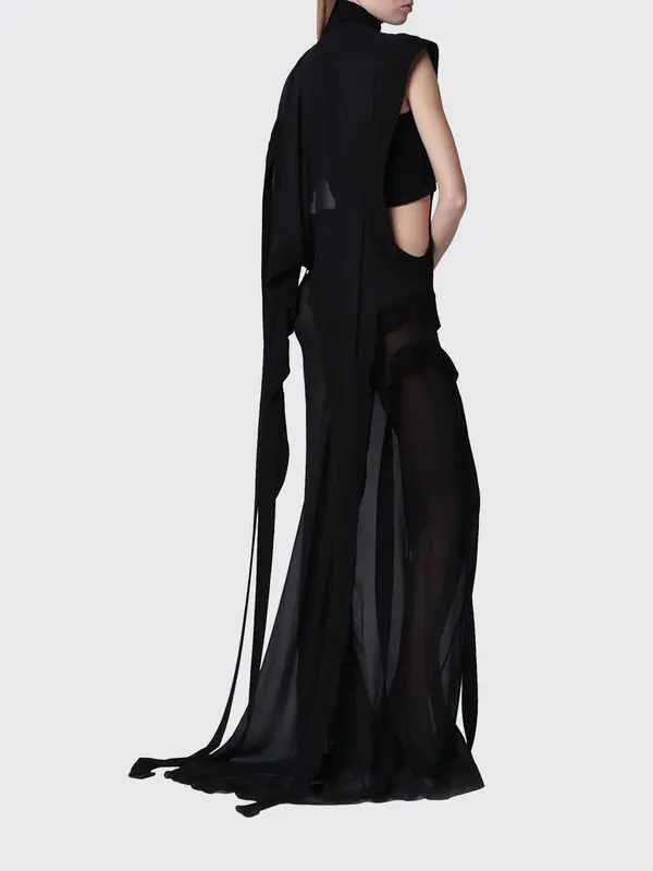 FRANCESCO MURANO One-shoulder Silk Evening Gown With Turtleneck