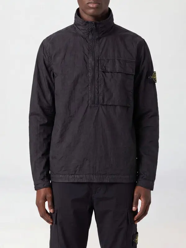 Stone Island Panama Nylon Windbreaker Jacket - Black