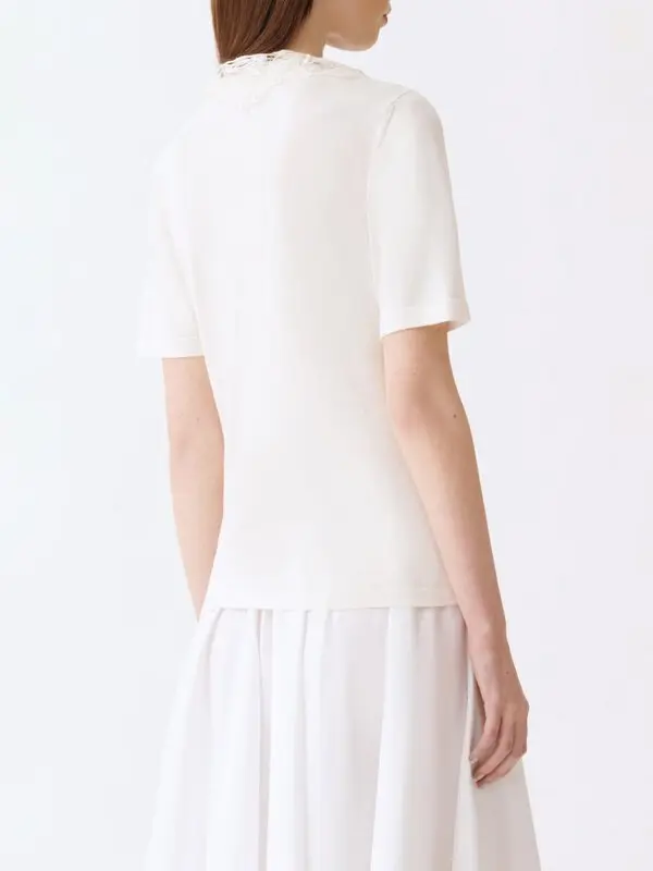 Fabiana Filippi Short Sleeve Knit Polo