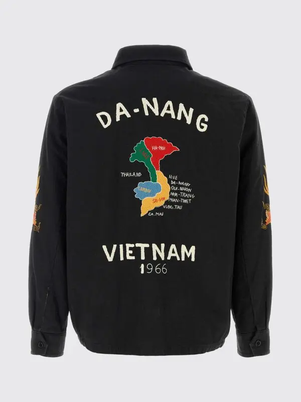 Y’s For X Masses Cotton Shirt Jacket With Graphic Print And Zip Closure
