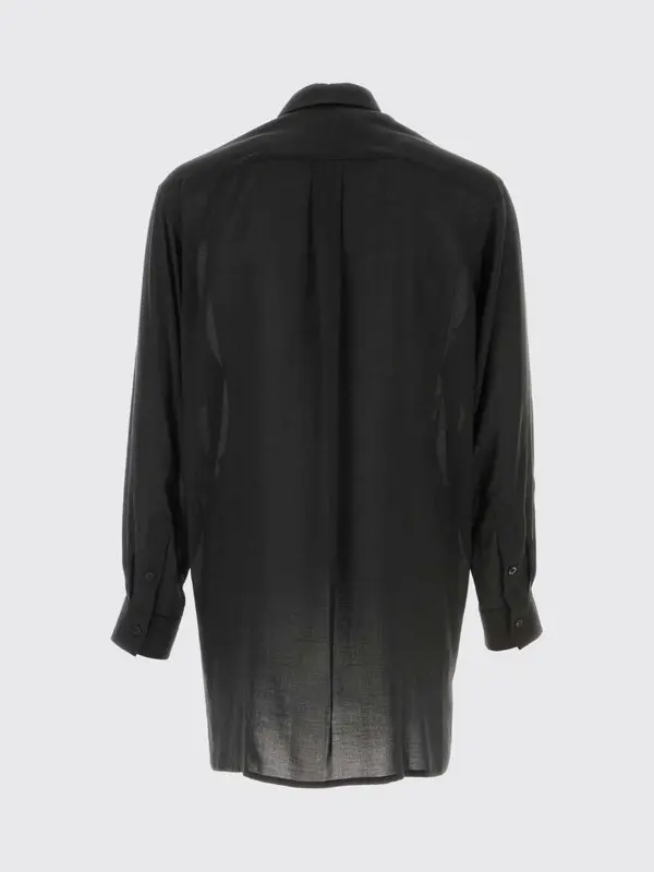 Y’s Classic Shirt In Cellulose With French Collar And Long Sleeves