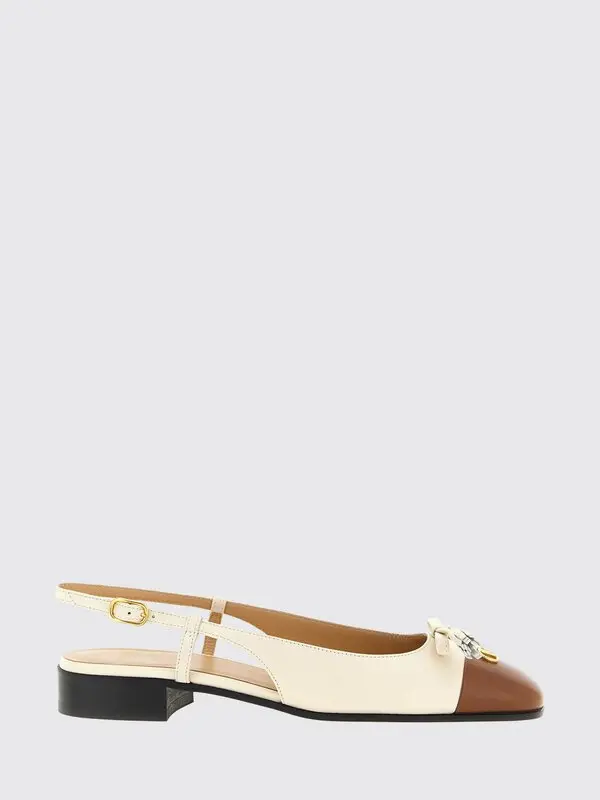 Valentino Garavani Slingback Ballet Flats With Vlogo Detail - Black