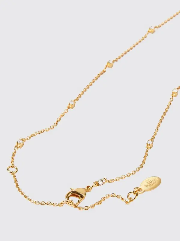 Valentino Garavani Vlogo Signature Pendant Brass Necklace