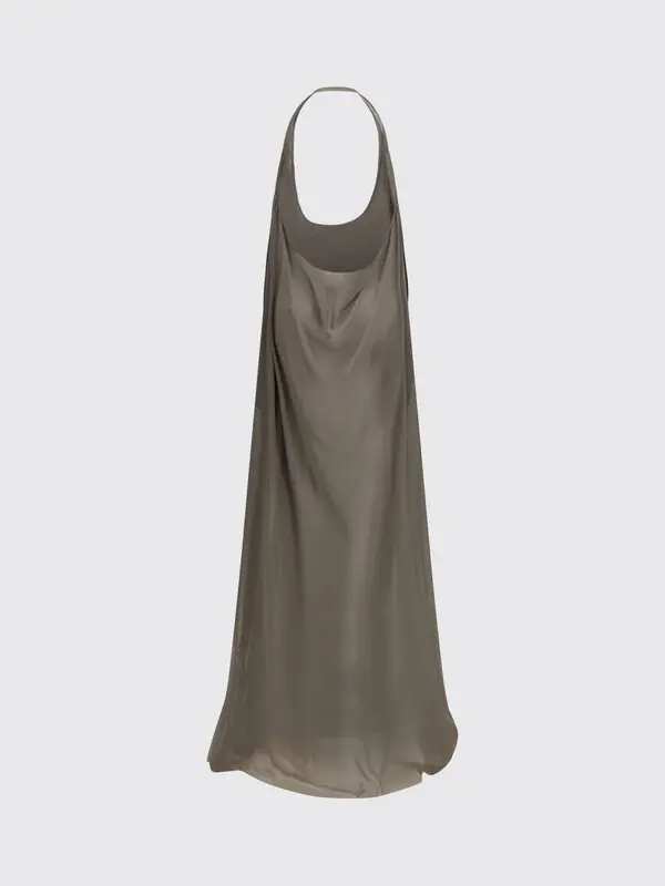 Rick Owens A-line Halterneck Silk Midi Dress