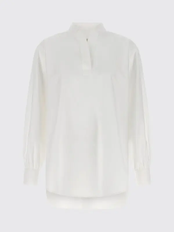 Valentino Garavani Relaxed Fit Cotton Poplin V-neck Shirt