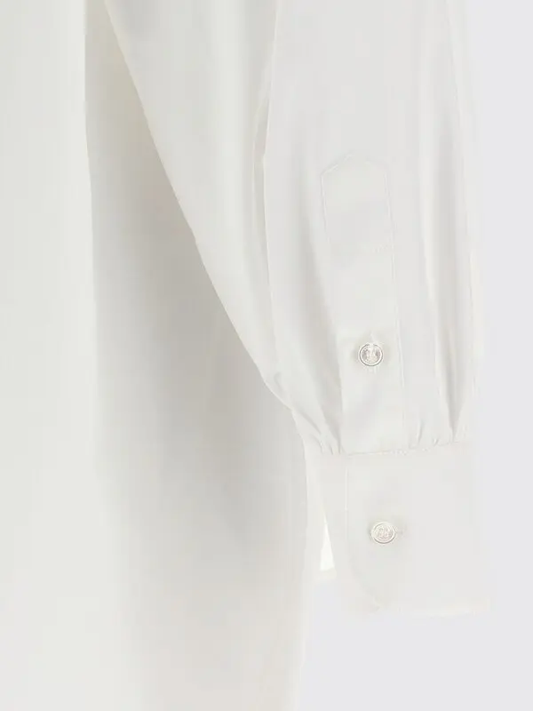Valentino Garavani Relaxed Fit Cotton Poplin V-neck Shirt