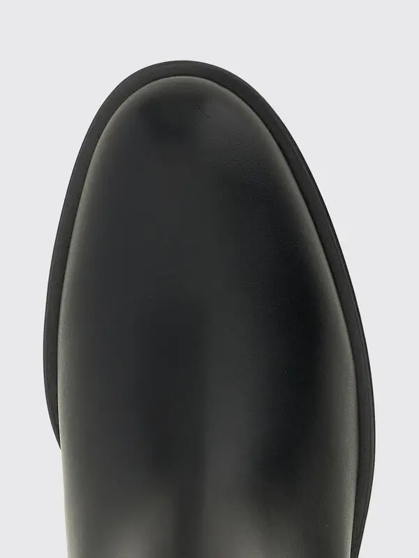 Valentino Garavani Knee-high Vlogo Signature Boots In Calfskin Leather