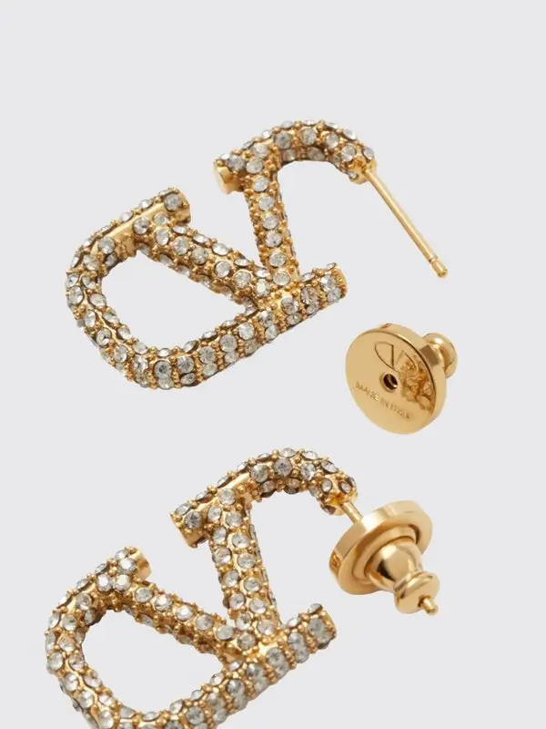 Valentino Garavani Vlogo Signature Crystal-embellished Pendant Earrings