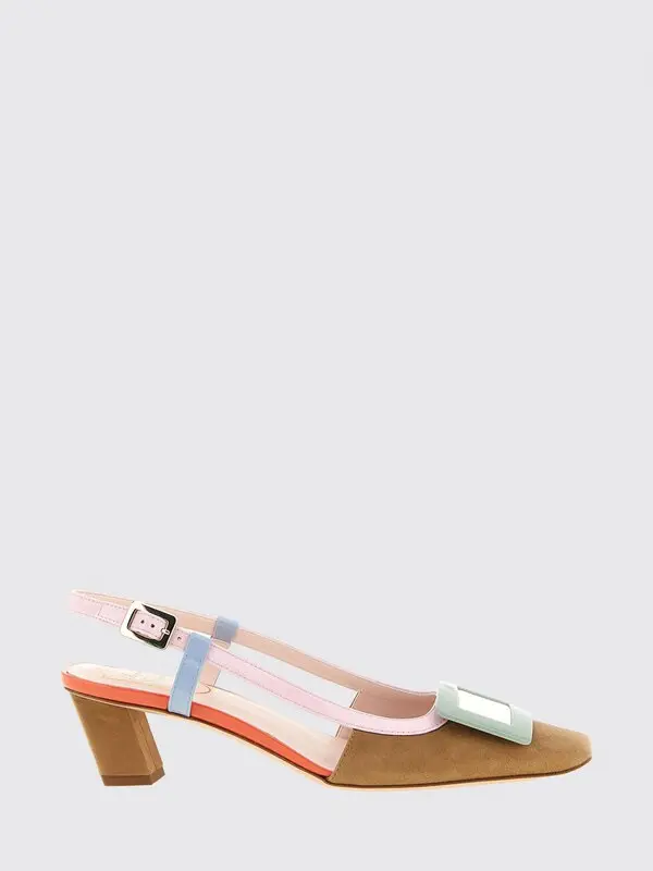 ROGER VIVIER Slingback Pumps With Buckle Detailing - Multicolor