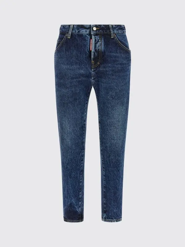 Dsquared2 Teddy High-waisted Skinny Fit Jeans In Stretch Denim