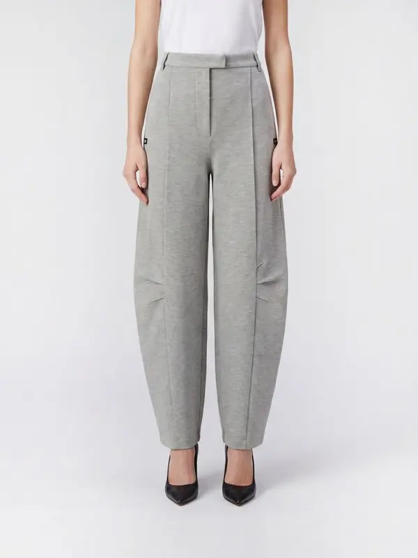 ROTATE BY BIRGER CHRISTENSEN Baggy Wide-leg Trousers In Viscose Blend