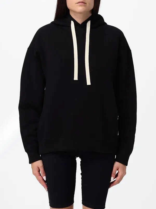 JIL SANDER Relaxed-fit Cotton Hoodie With Drawstring Hood And Contrast Logo - Grey
