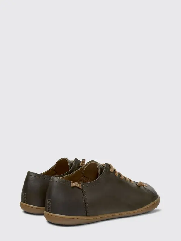 Camper Peu Smooth Leather Slip-on Trainers With Elasticated Laces - Green