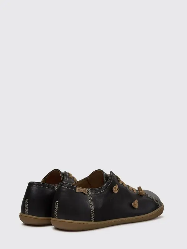 Camper Leather Slip-on Trainers With Embroidered Detail