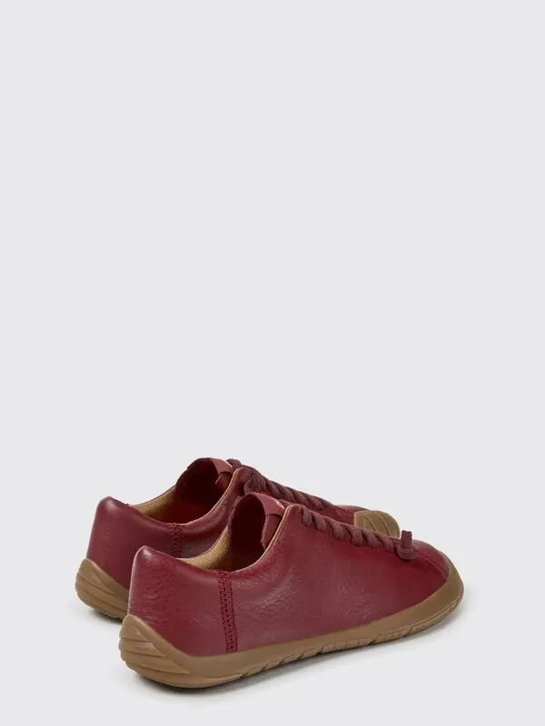 Camper Peu Path+ Grained Leather Slip-on Sneakers - Burgundy