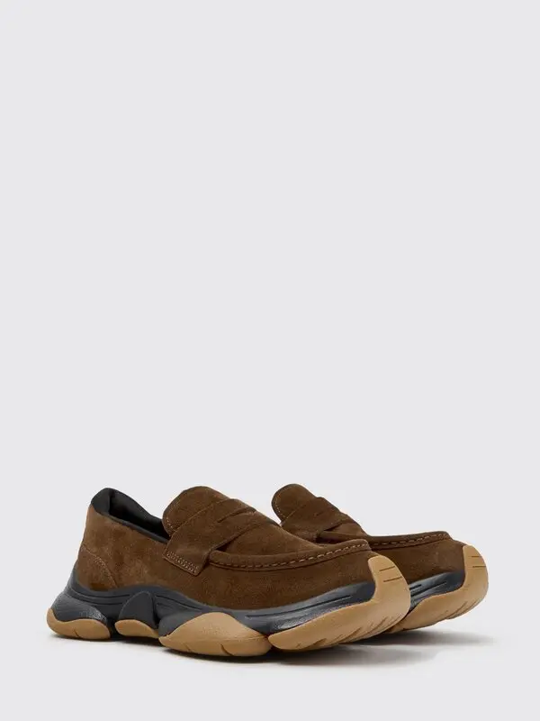 Camper Suede Loafers With Vibram Sole