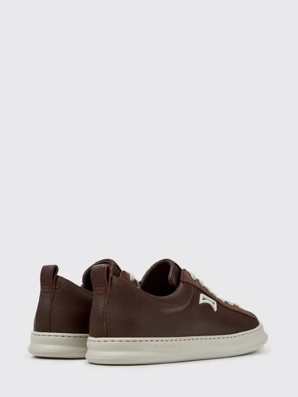 Camper Runner Low-top Sneakers In Natural Grained Leather With Xl Extralight® Sole