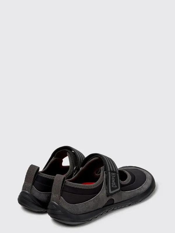 Camper Peu Path+ Suede And Recycled Pet Mary Jane Ballerina Flats