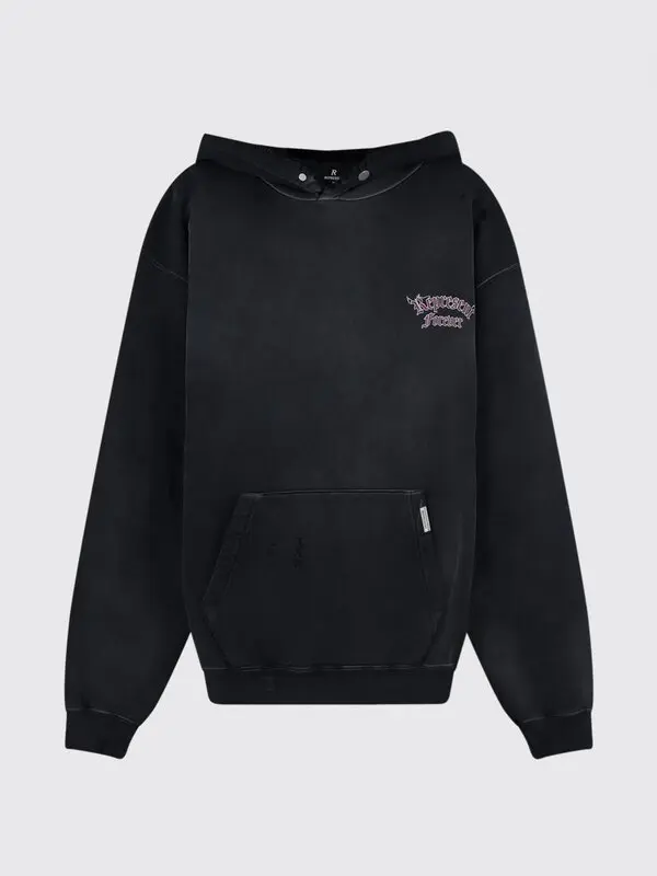 REPRESENT Cotton Hoodie With Back Logo And Kangaroo Pocket