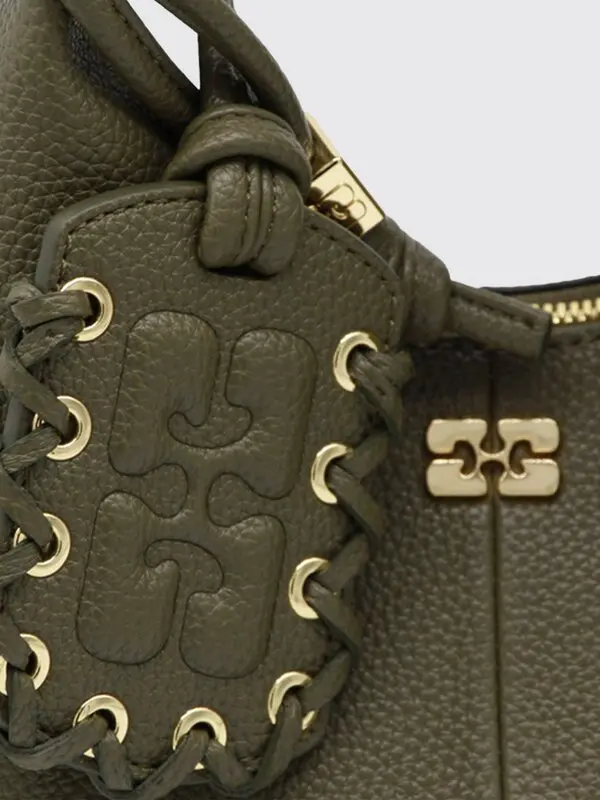 GANNI Mini Handbag In Recycled Materials With Butterfly Logo - Green